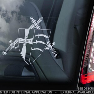 Knights Templar Car Sticker - CHOOSE YOUR DESIGN - Masonry Freemason ...