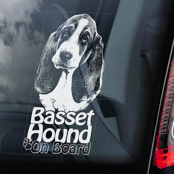 Basset Hound Decal - Etsy