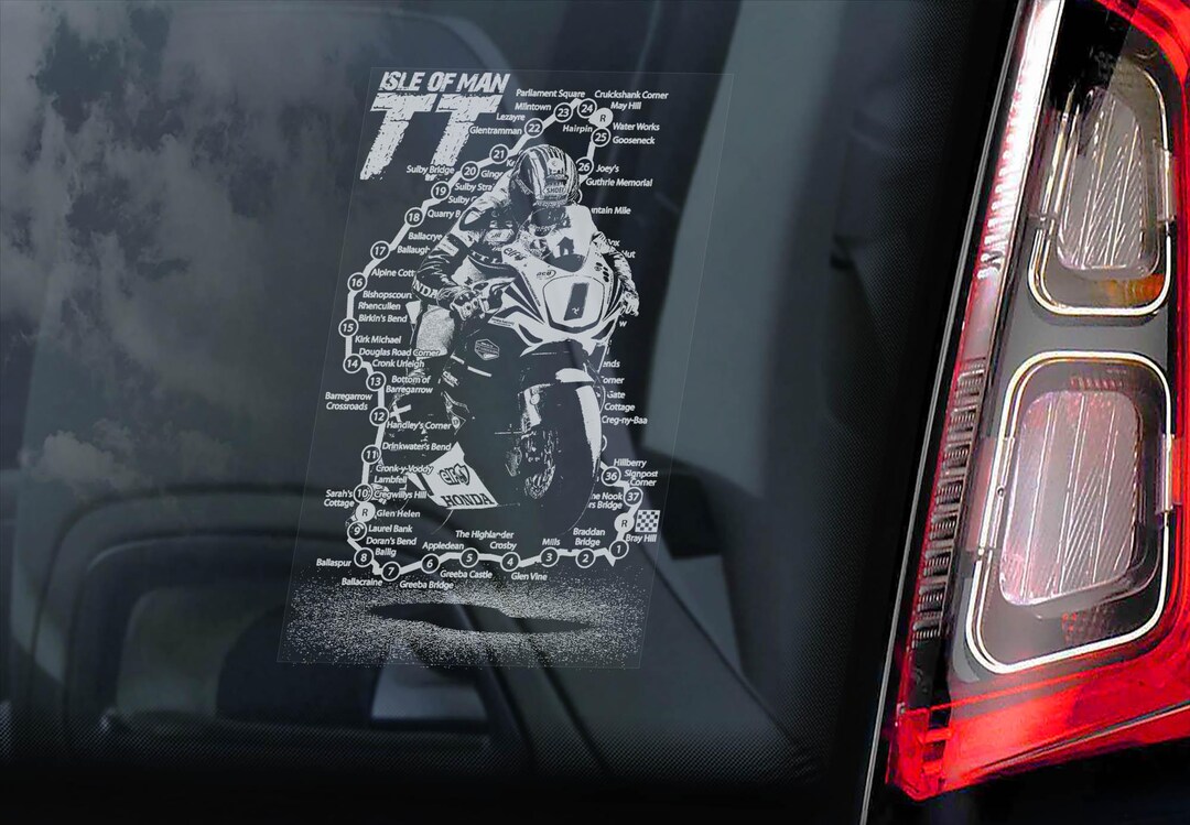 Isle of Man TT Sticker - John Mcguinness Motorbike Motorcycle Car ...