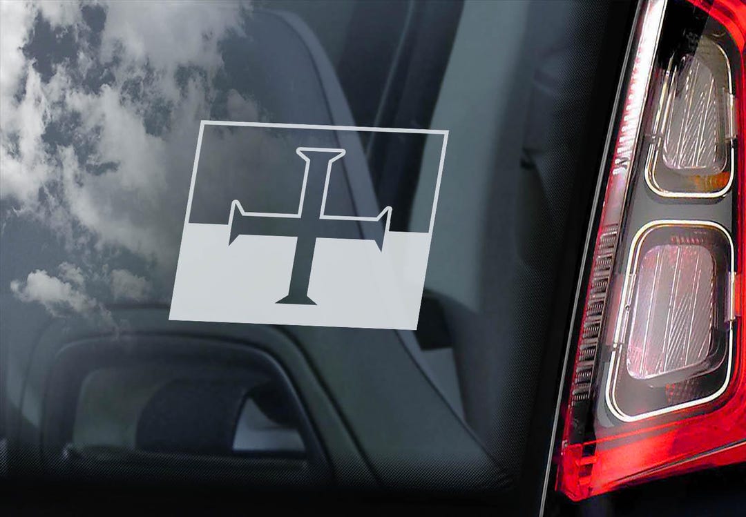 KNIGHTS TEMPLAR Car Sticker - Window Decal Logo Cross Symbol Masonic ...