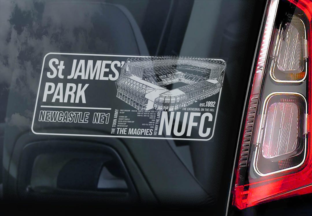 St JAMES PARK Sticker - Newcastle United Football NUFC Magpies Football ...