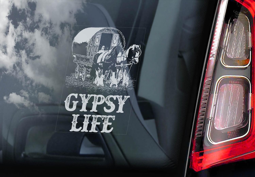GYPSY LIFE Car Sticker - Slow Down Shire Horse Cob Decal Window Bumper ...