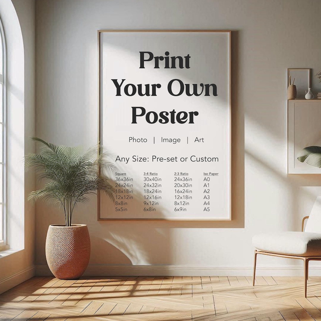 Custom Poster Printing Service | Any Size Print Your Own Photo, Art ...