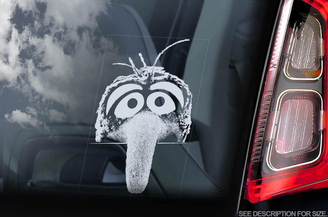 GONZO Car Sticker, Muppet Show Peeper Window Laptop Bumper Decal Sign ...