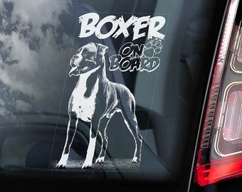 Boxer Dog Decal | Etsy