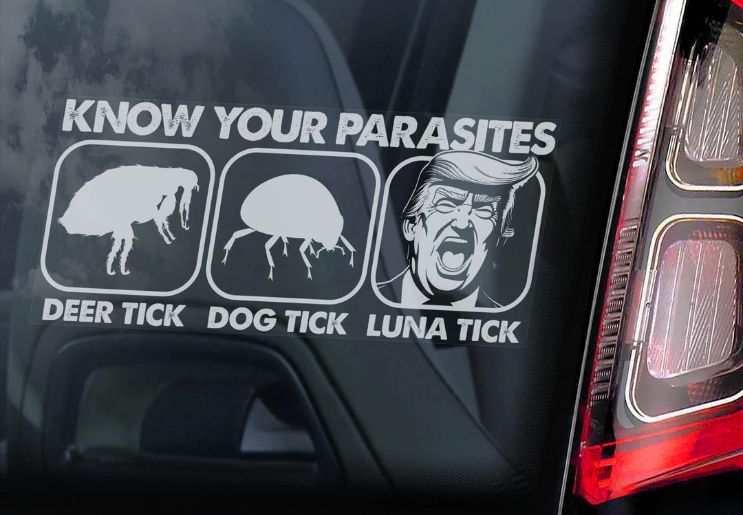 Anti Trump Car Sticker: 'know Your Parasites', Car Window Funny ...