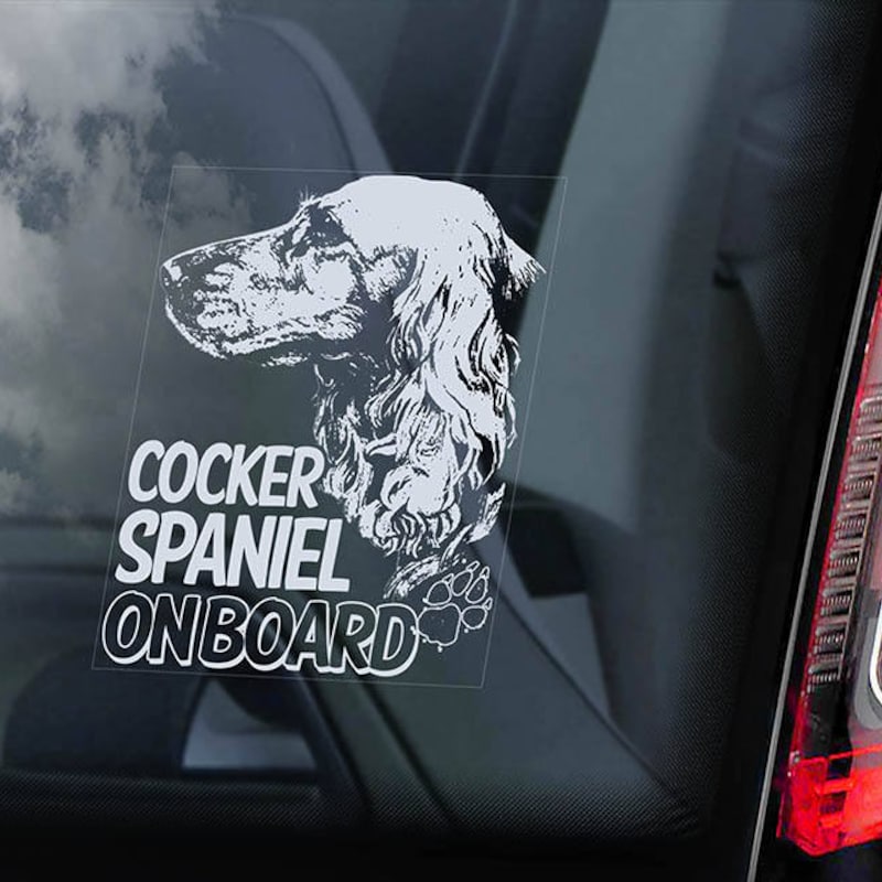 Cocker Spaniel Decal - Etsy