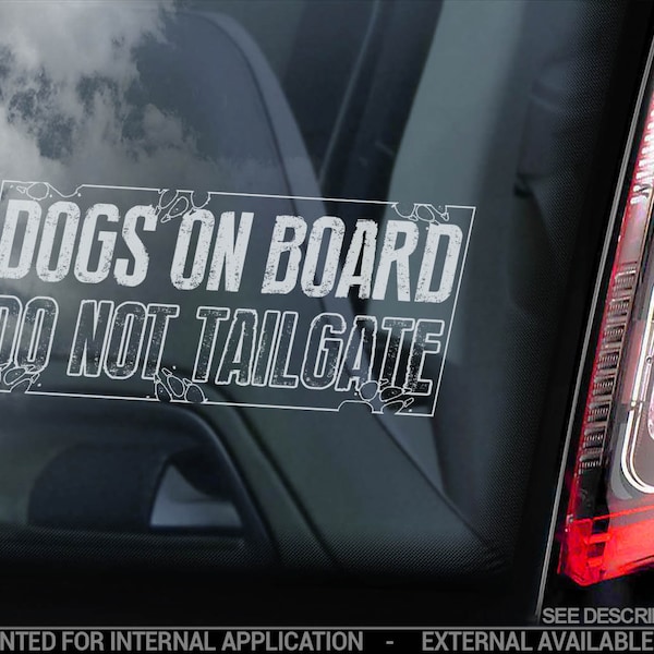 Chiens à Bord Decal - Etsy