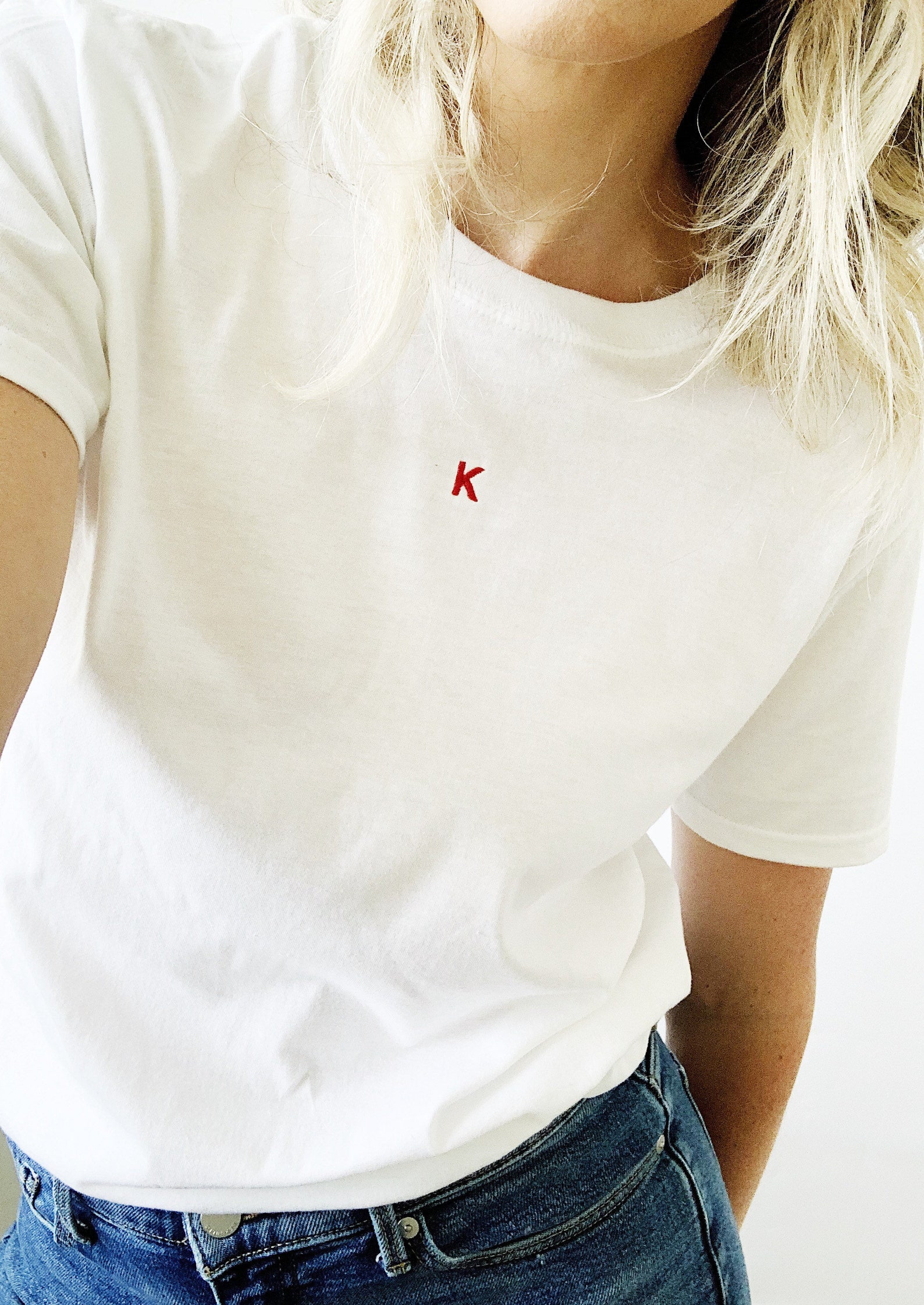 Personalized Block Type Initial T-shirt Custom Initials | Etsy