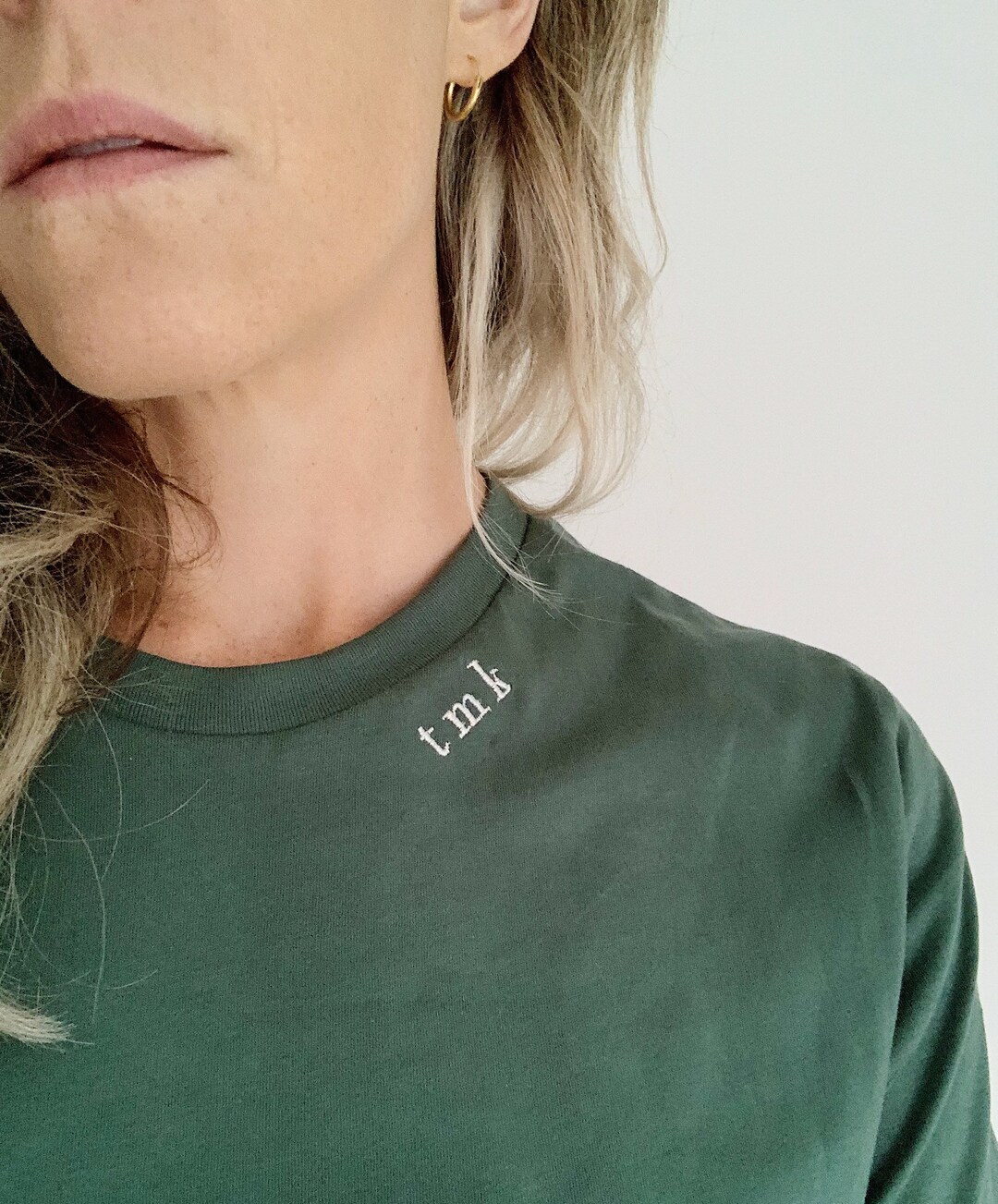 Collar T-shirt, Embroidered Initials Shirt, Bachelorette Party Shirts ...