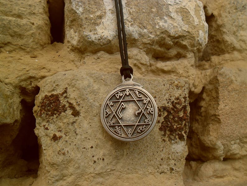 Magic Solomon Seal Hexagram Necklace,solomon Seal Keychain,protective ...