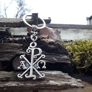 Christogram Jesus Christ Monogram Necklace,chi Rho Monogram of Christ ...