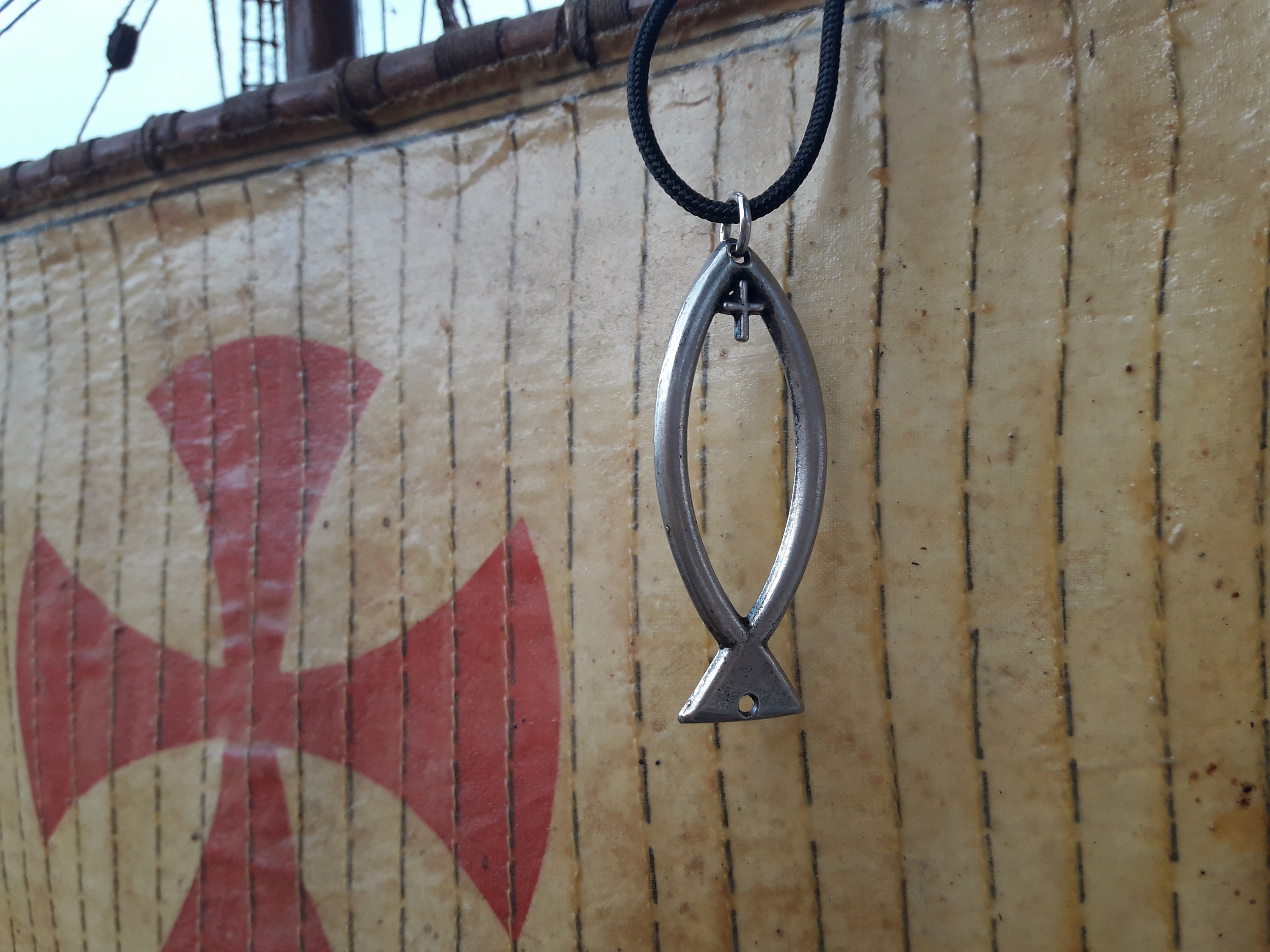 Ichthus Christian Symbol Necklace,ichthys Jesus Fish Necklace,ancient ...