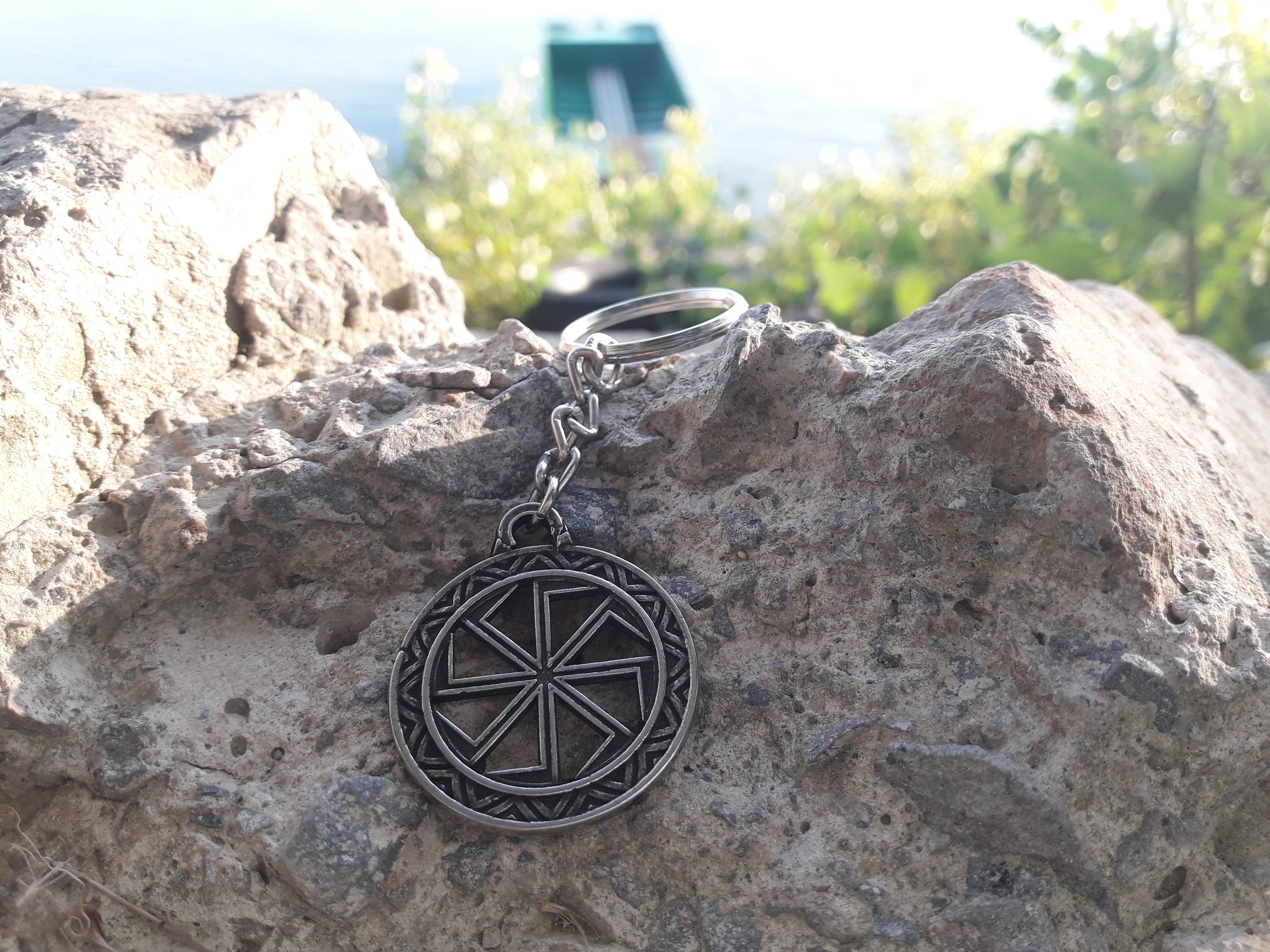 Slavic sun symbol God Svarog Kolovrat pendantSolar pagan | Etsy