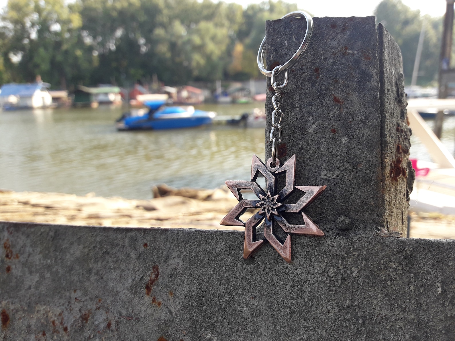 Kolovrat Slavic Sun Wheel Alatyr Necklace Keychain,svarog God of Fire ...