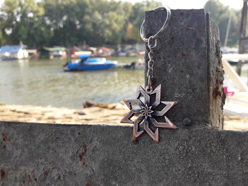 Kolovrat Slavic Sun Wheel Alatyr Necklace Keychainsvarog God - Etsy