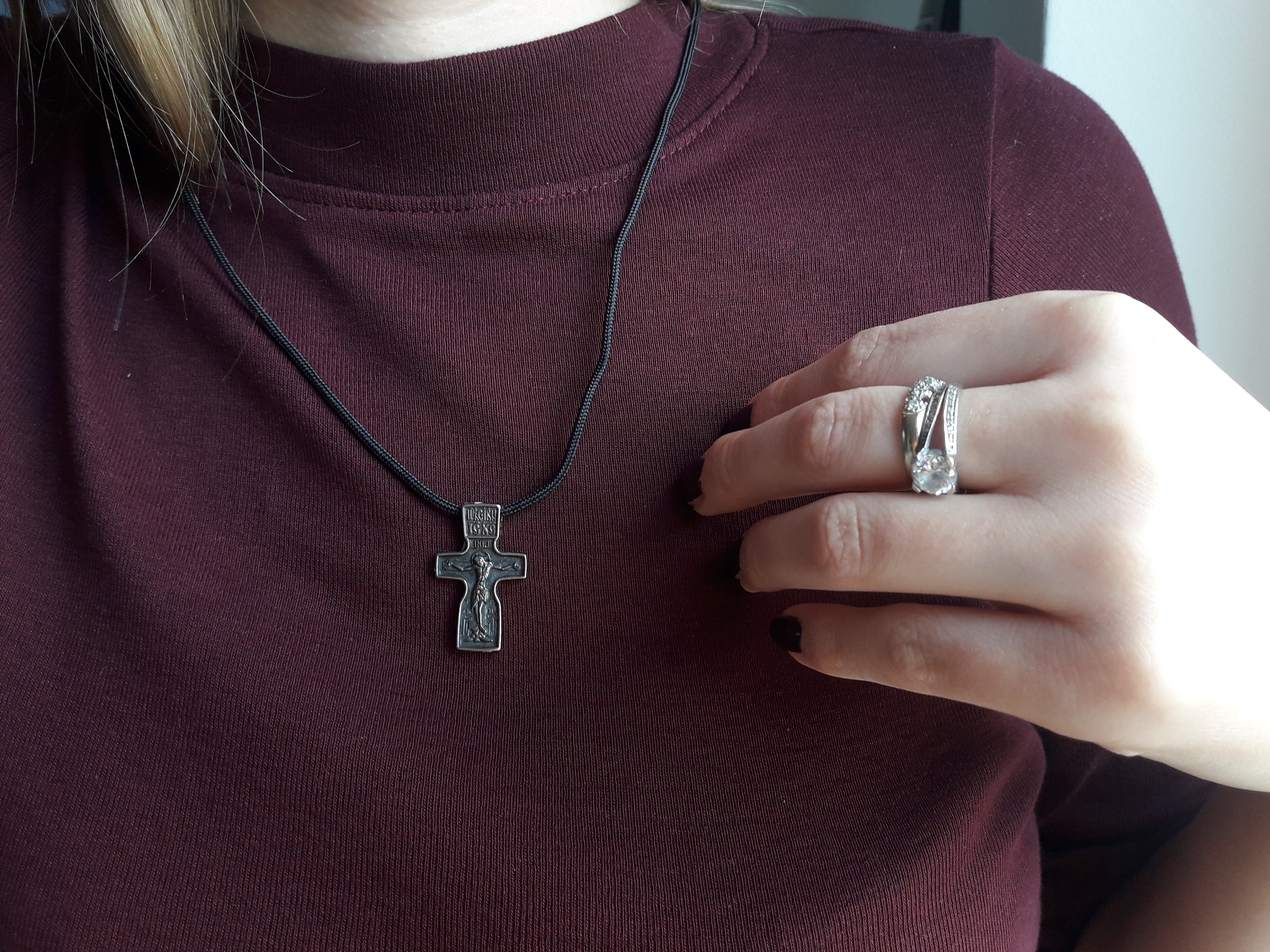 Little Cute Vintage Orthodox Crucifix Cross Necklace,christian ...