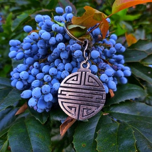 Shou Chinese Symbol for Longevity Necklace and Keychain,prosperity and ...