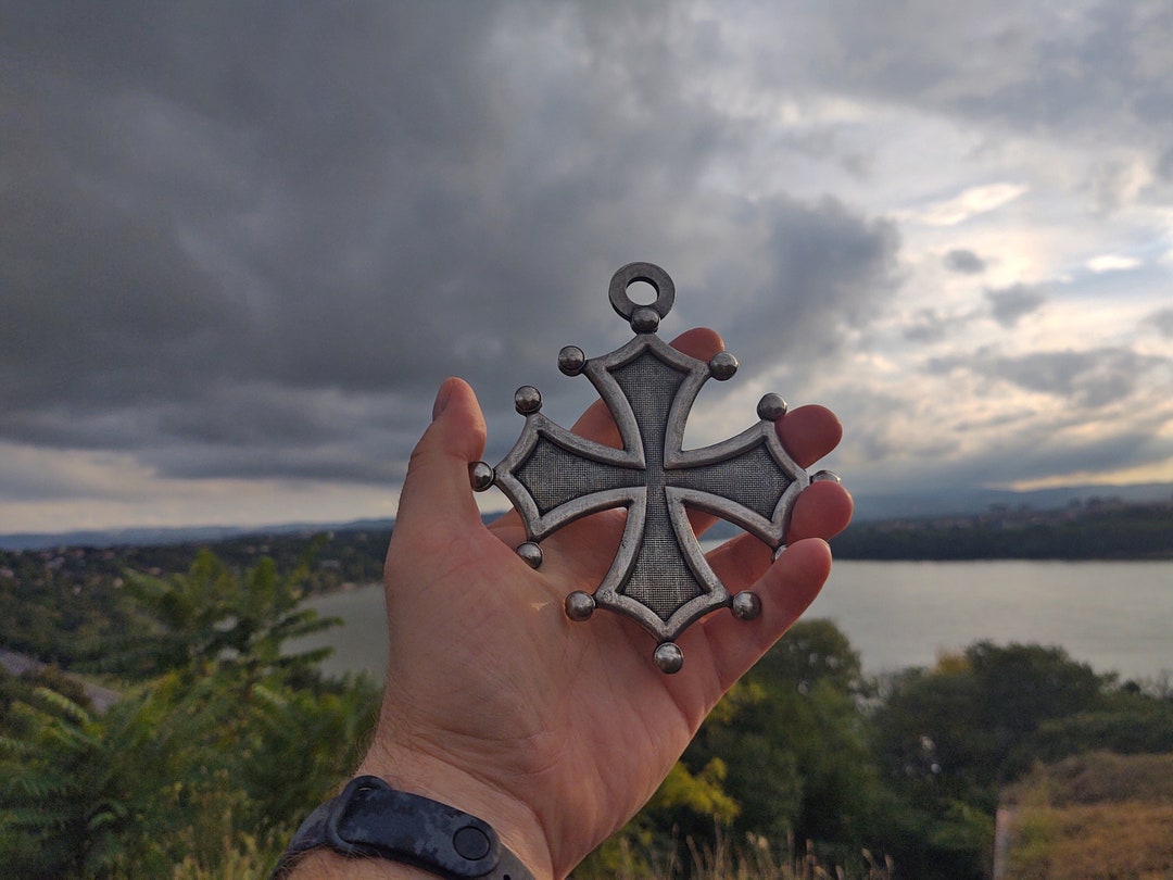 BIG Huge Occitan Cross Pendant,cross Occitania Wall Hanger,cathar Cross ...