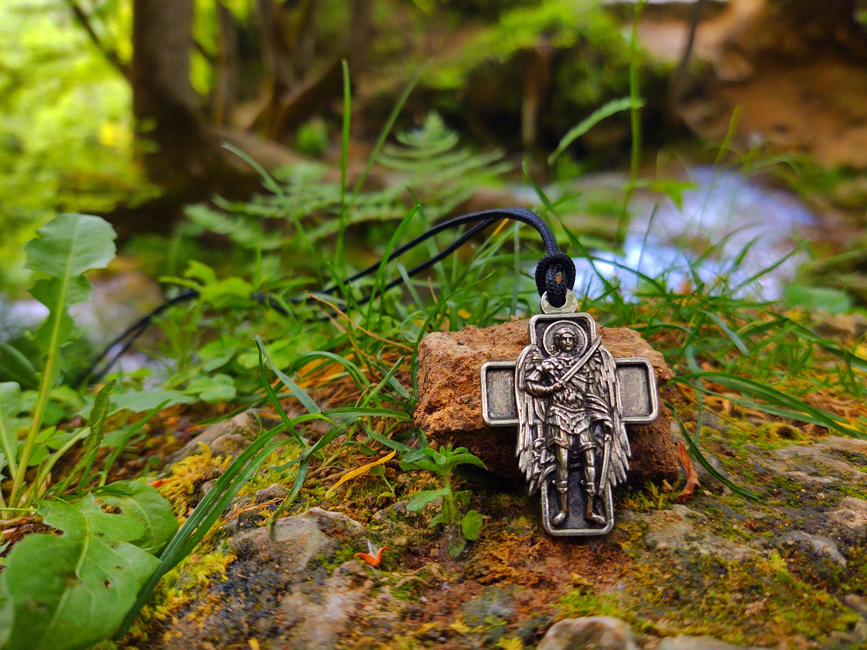 Saint Michael Archangel Cross Pendantorthodox Cross - Etsy