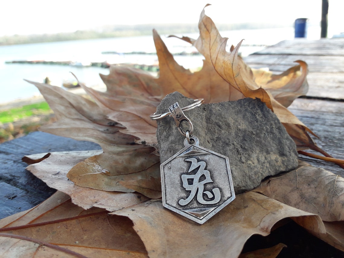 Chinese Zodiac Rabbit Kanji Horoscope Necklace Pendantasian | Etsy