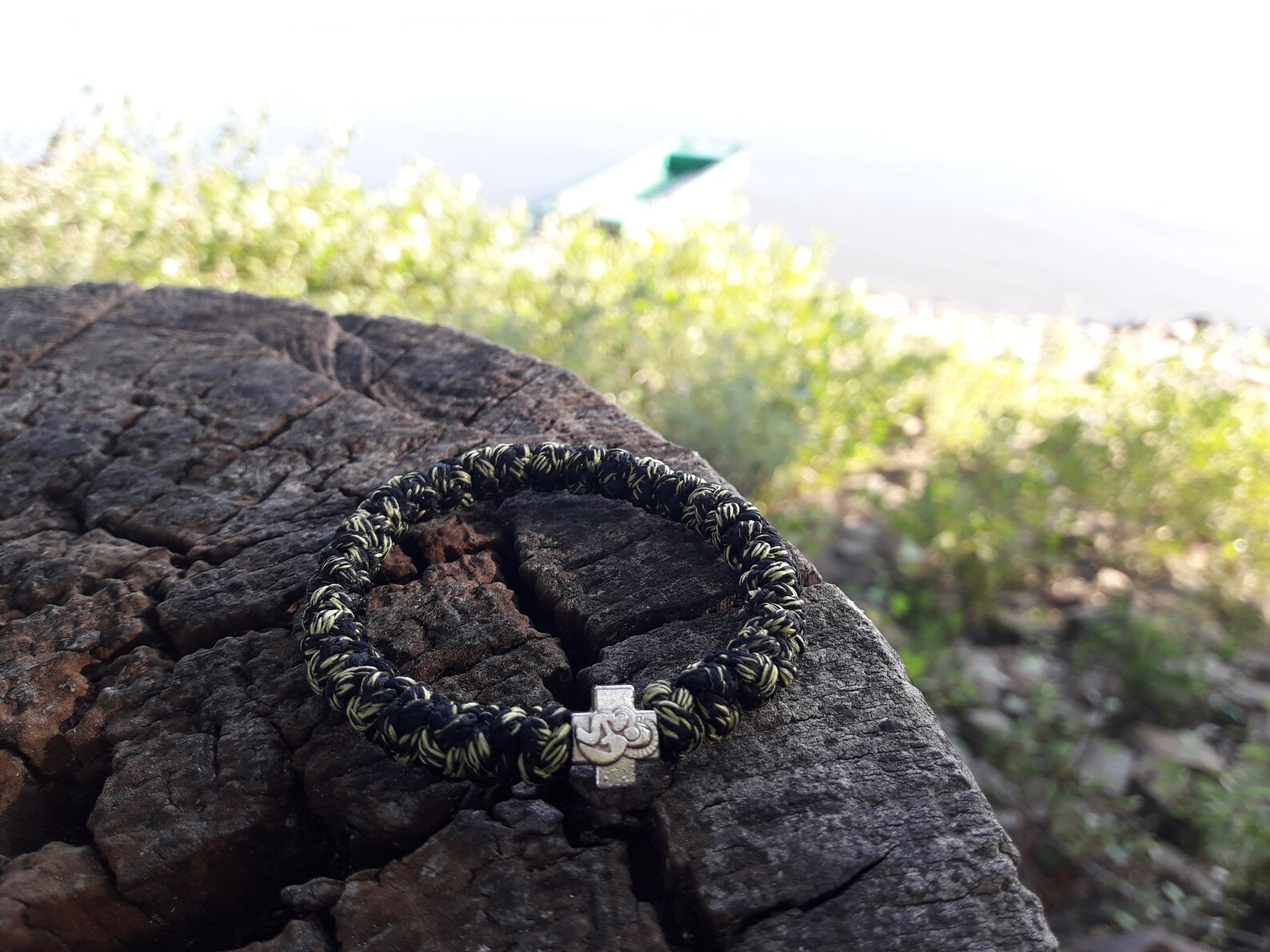 Brojanica Komboskini With Two Colors Black and Green Braid Cord,greek ...