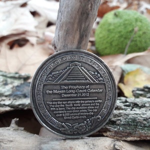 Aztec Mayan Calendar Zodiac Lucky Coin,mayan Prophecy,aztec Sun God ...