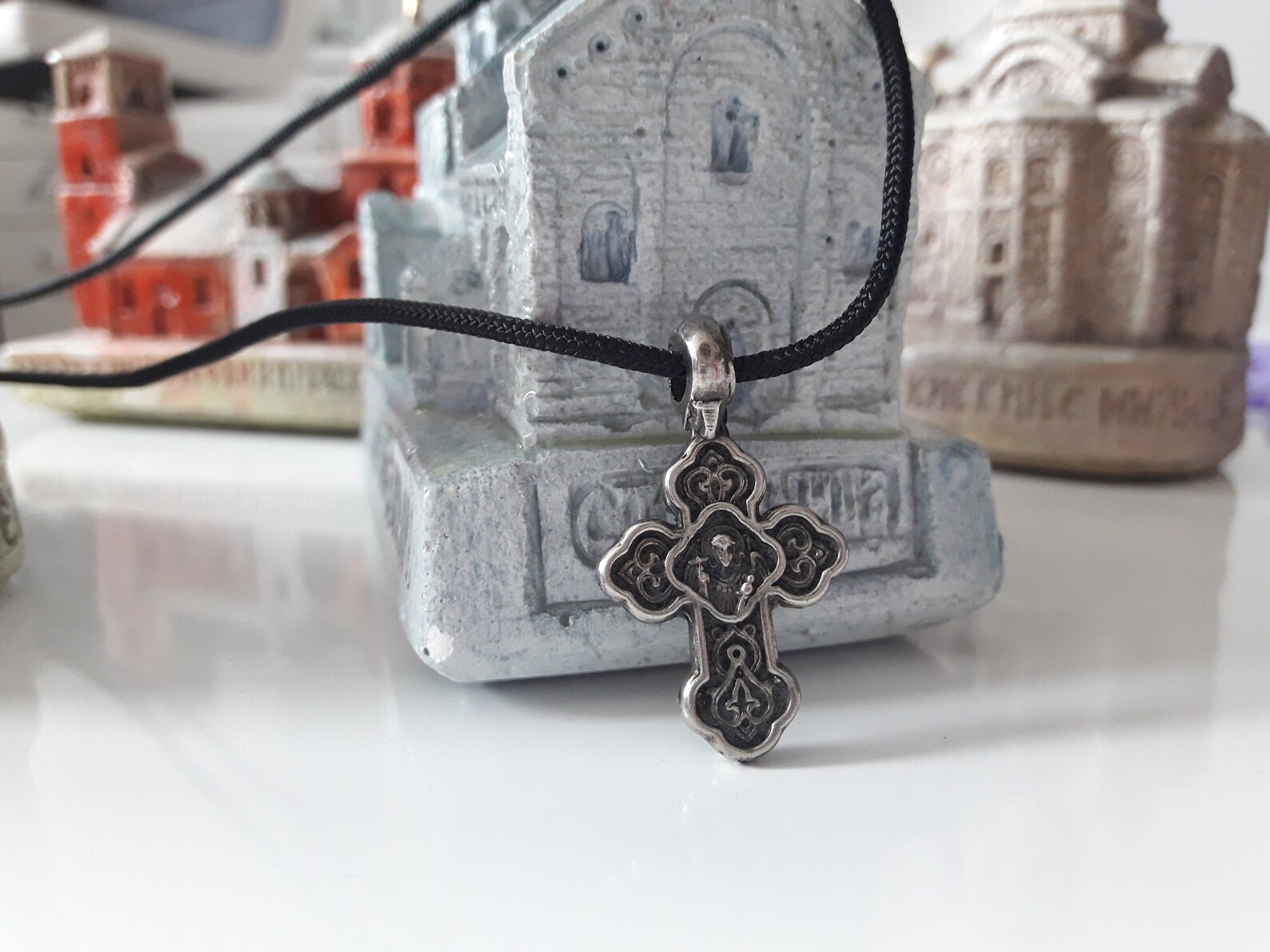 Vintage Detailed Orthodox Cross Necklace,orthodox St. Archangel Michael ...