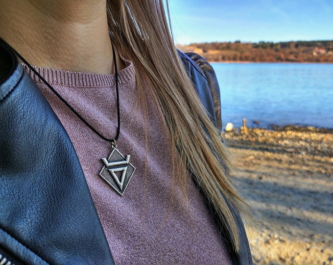 Bronze Veles God Necklace, Slavic Symbol, Pagan Jewelry, Ethnic Amulet ...