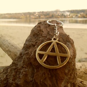 Anarchy Symbol Anarchism Necklace,anarchy Anarchism Logo Keychain ...
