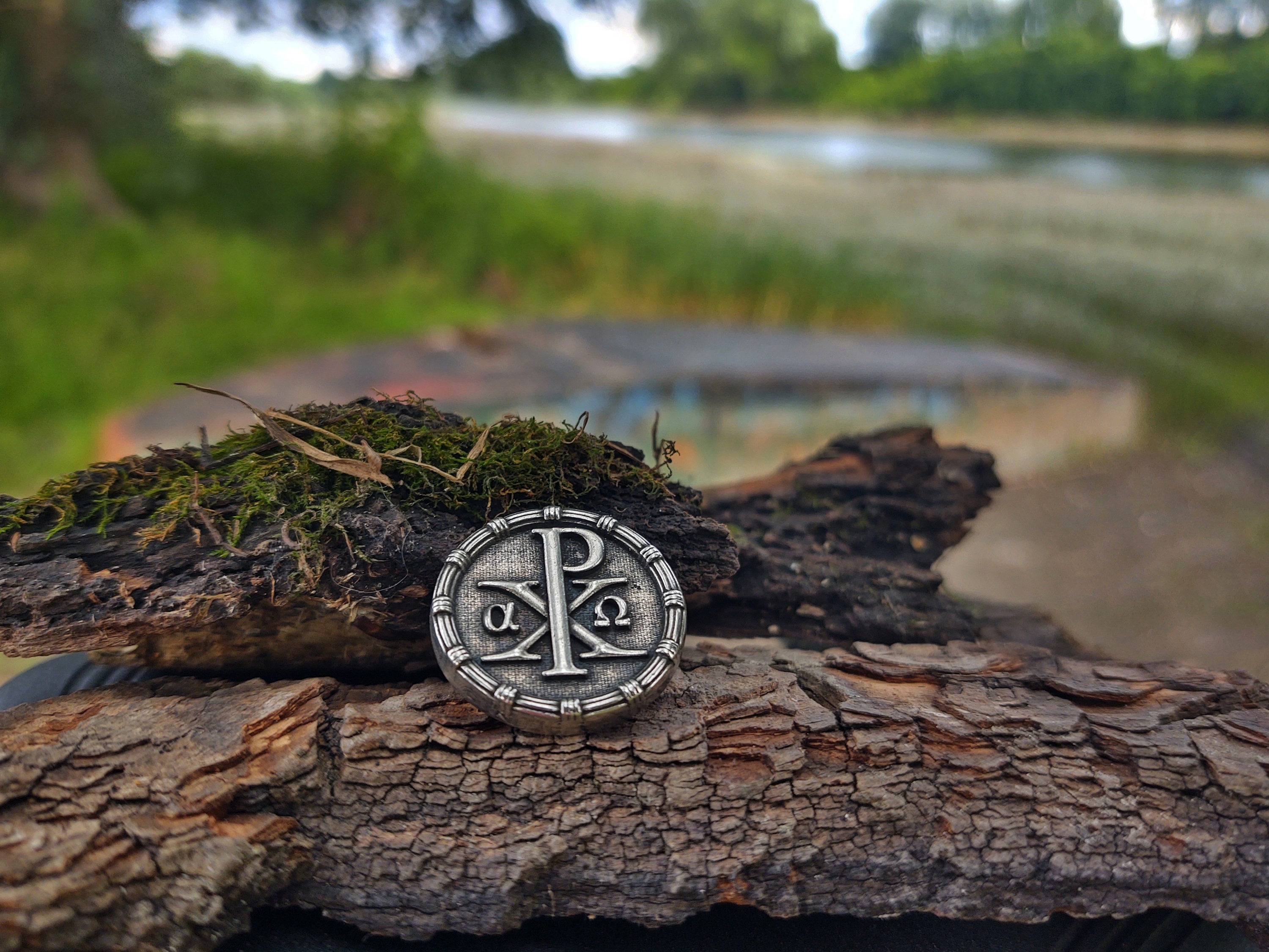 Chi Rho Monogram of Christ Pin Badge,christian Monogram of Jesus Christ ...