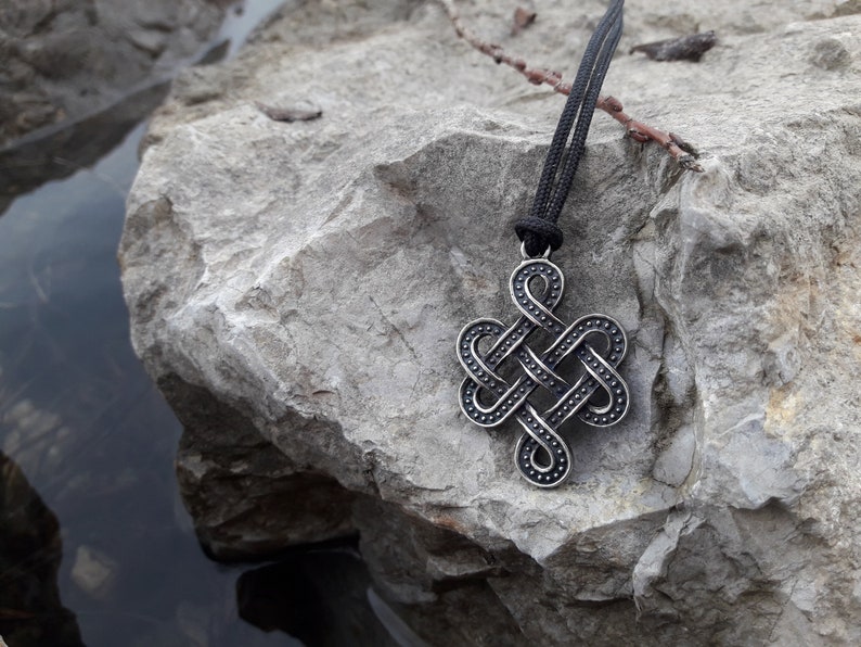 Endless Knot Necklacetibetan Buddhism Eternal Knot - Etsy