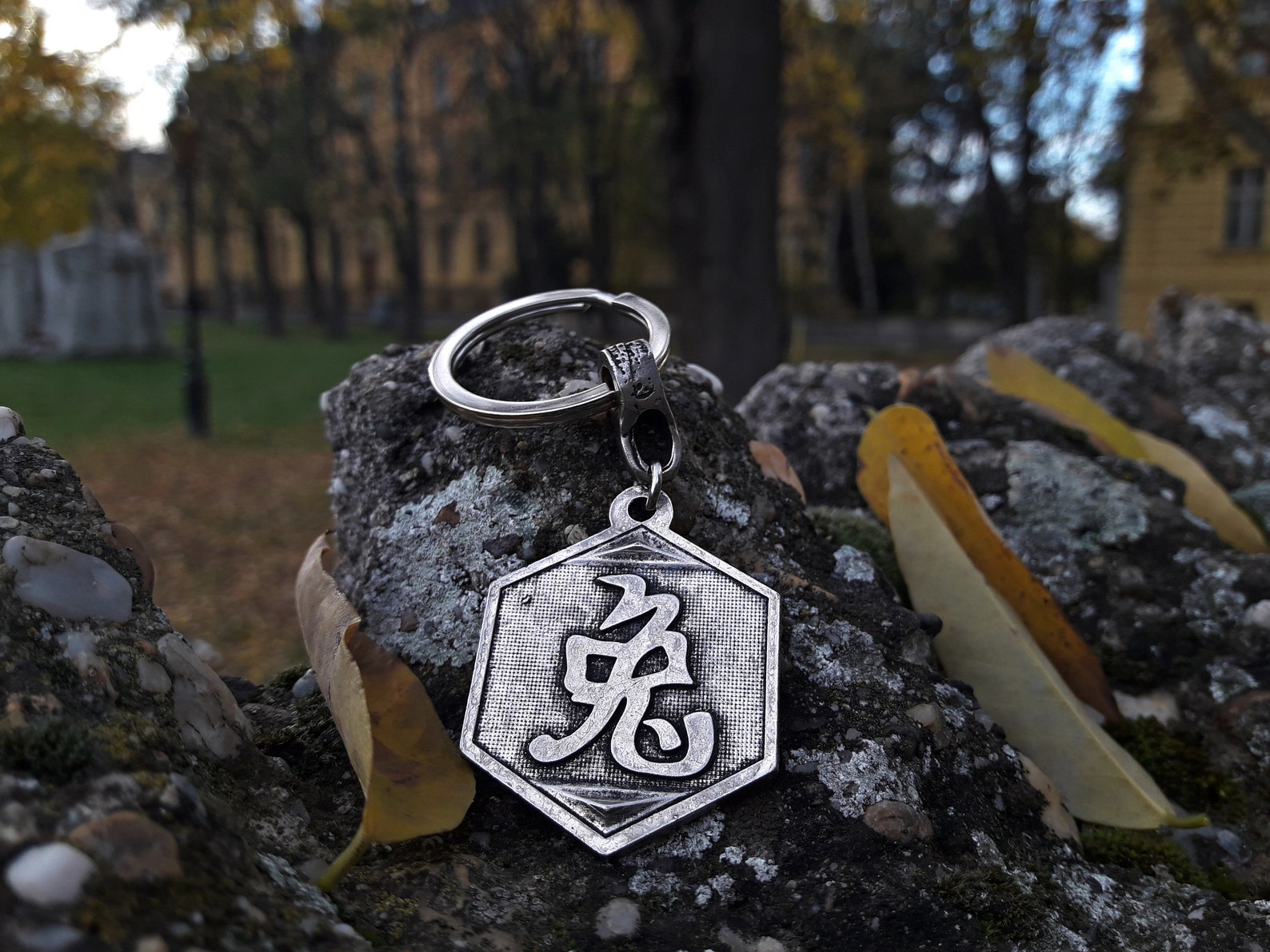 Chinese Zodiac Rabbit Kanji Horoscope Necklace Pendantasian | Etsy