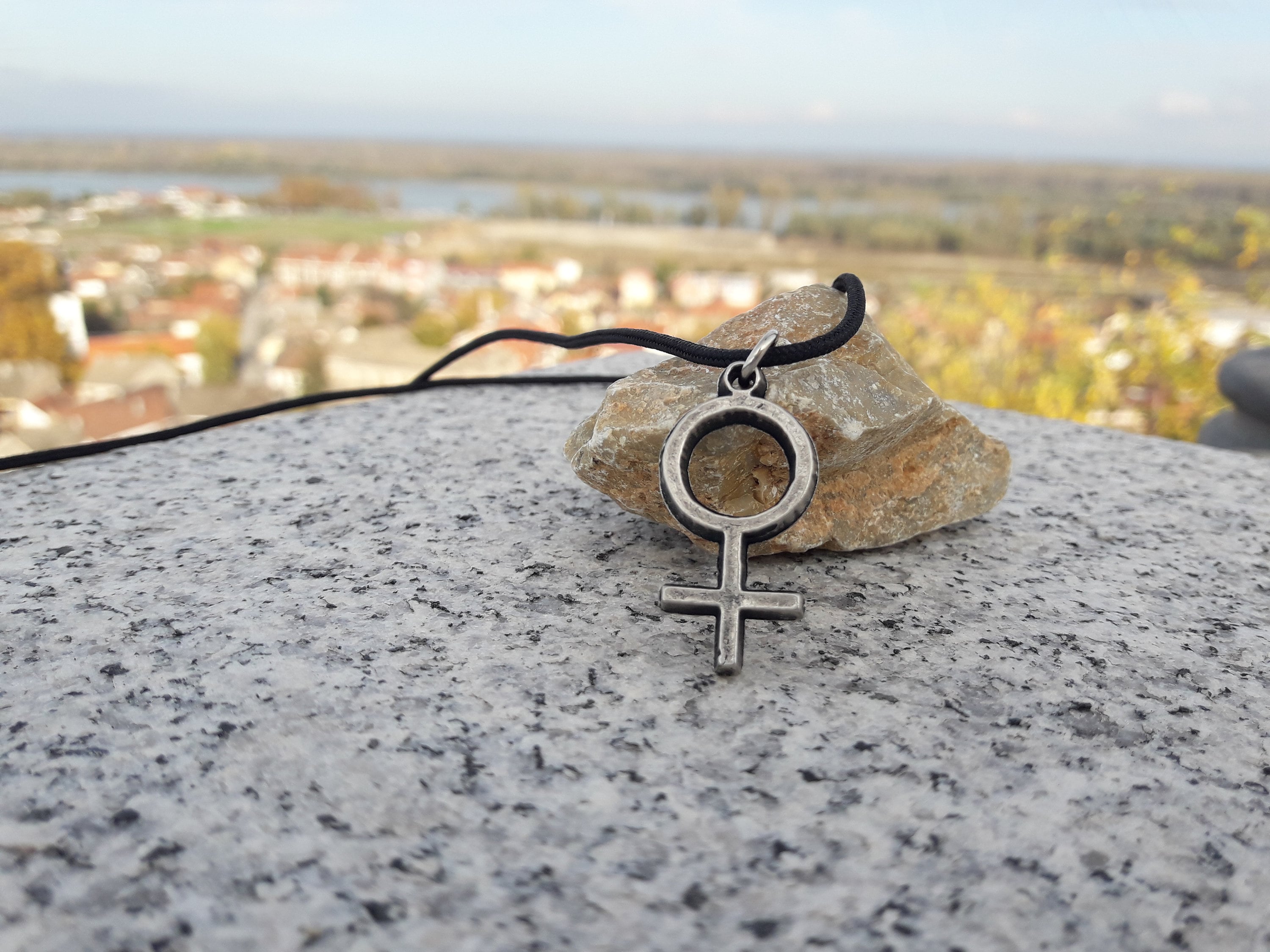 Venus female planet glyph Astrological symbol necklace | Etsy