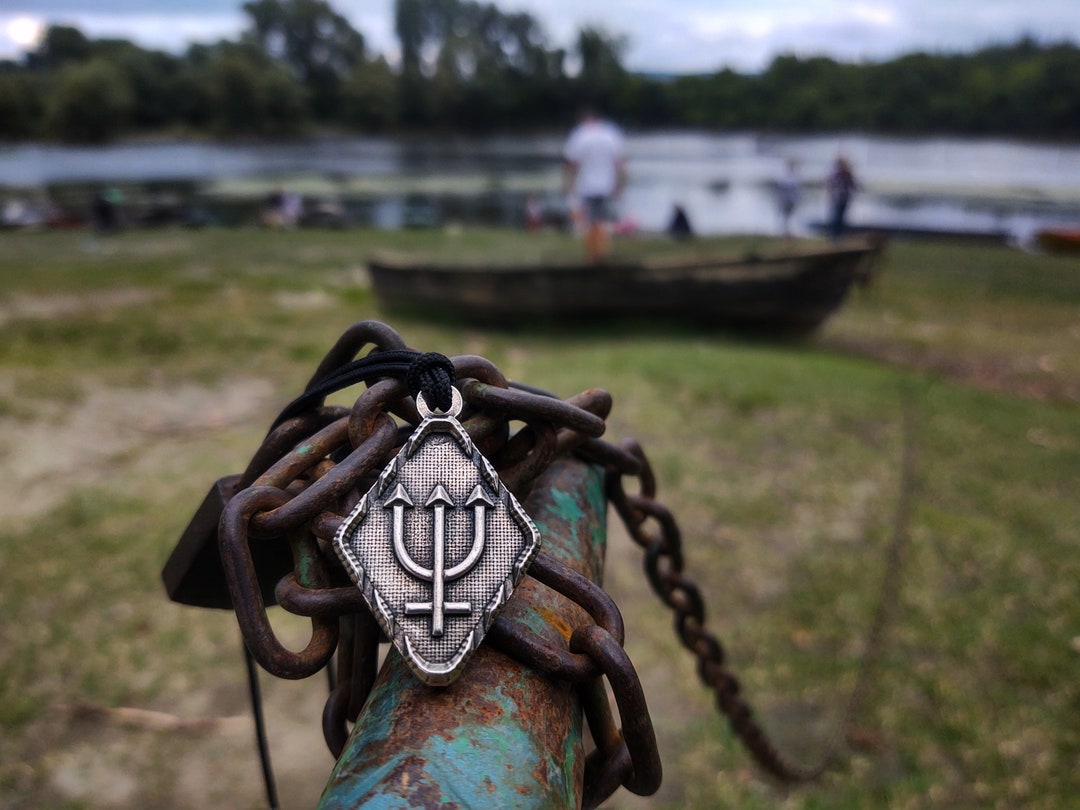 Neptune's Trident Glyph Astrological Symbol Necklace Keychain,astrology ...