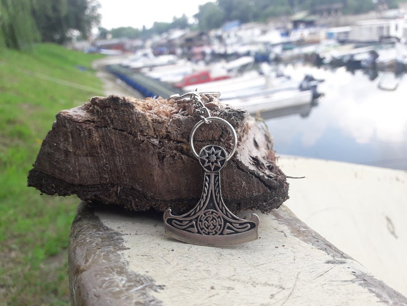 Axe of Perun Necklaceperun Slavic God of Lightning - Etsy