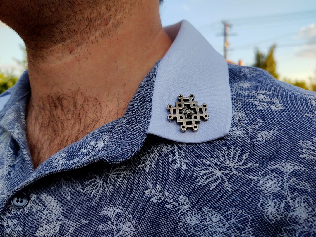 Macedonian Cross Veljusa Pin Badge,orthodox Chuch Pin Badge Cross,very ...