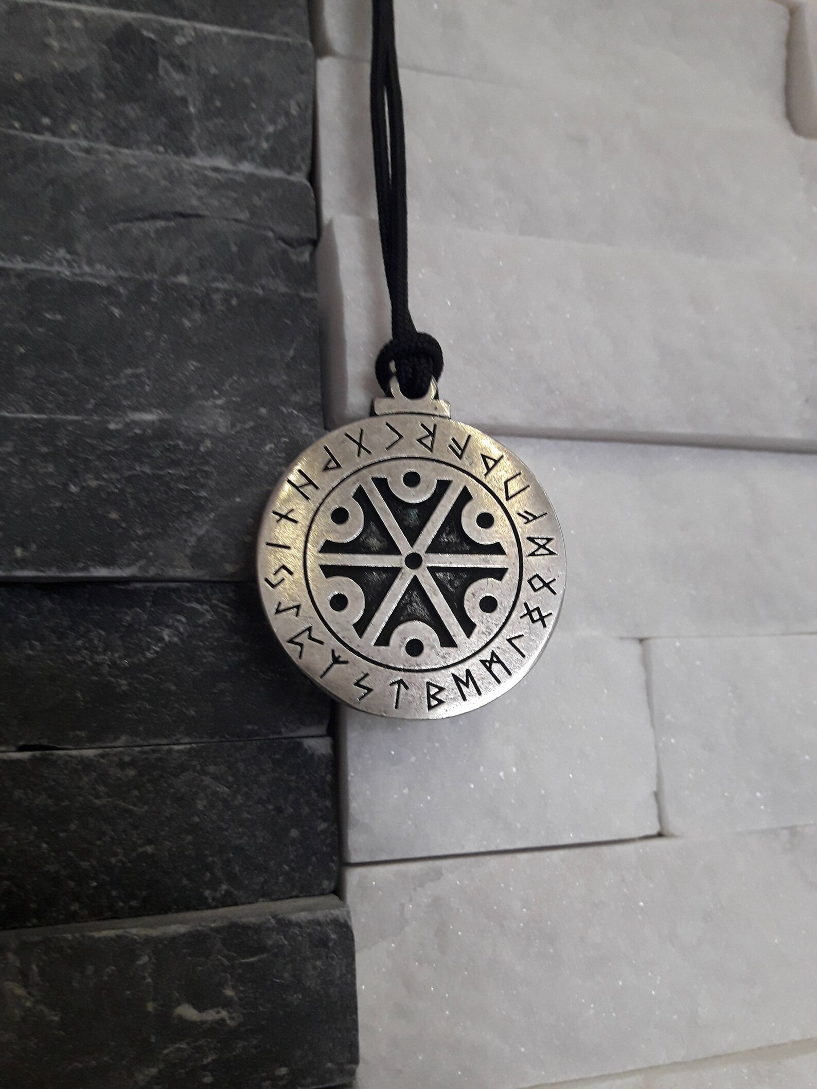 Perun God Slavic Mythology Symbol Talisman Rune Alphabet Necklace ...