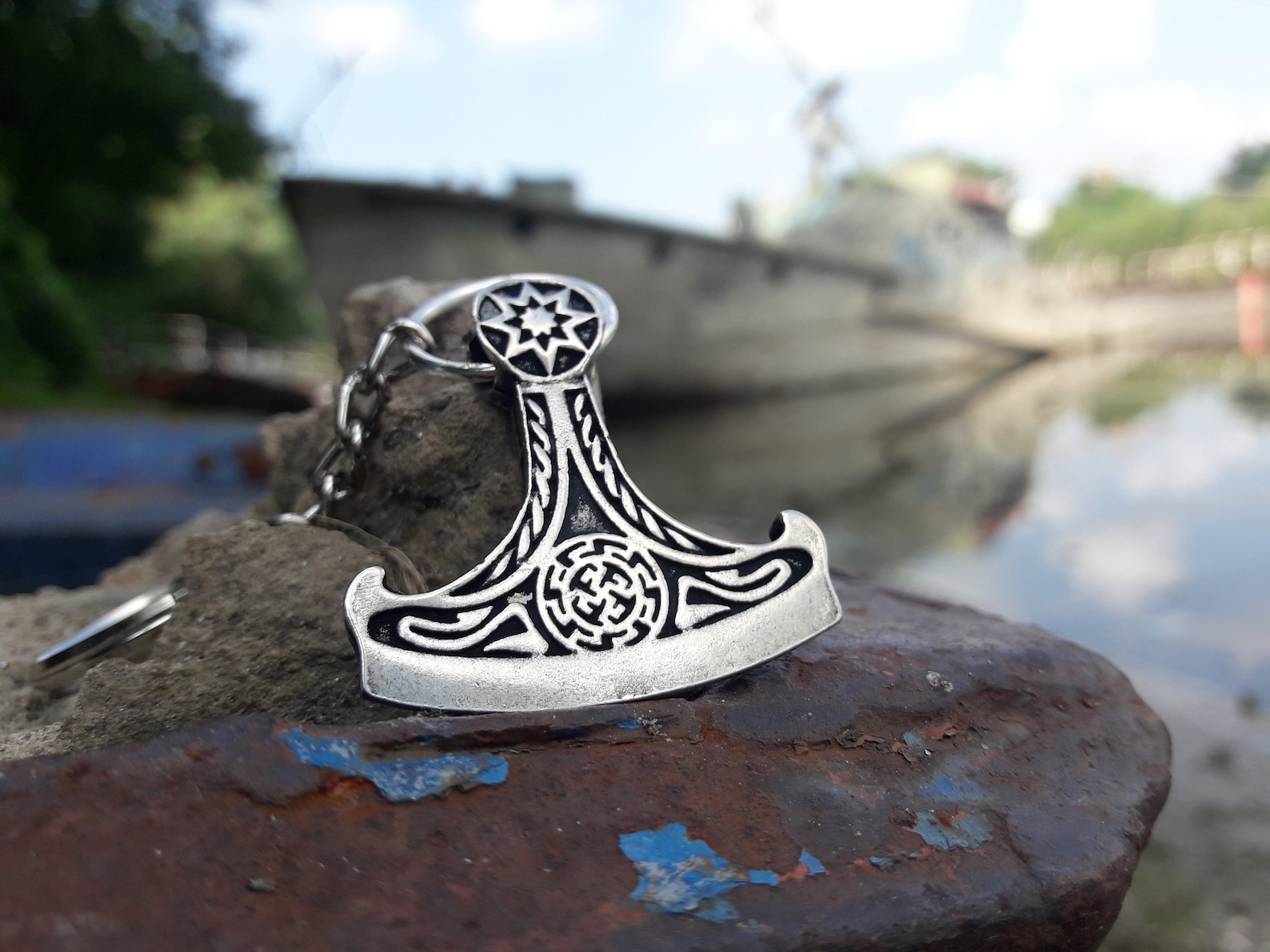 Axe of Perun Necklaceperun Slavic God of Lightning - Etsy