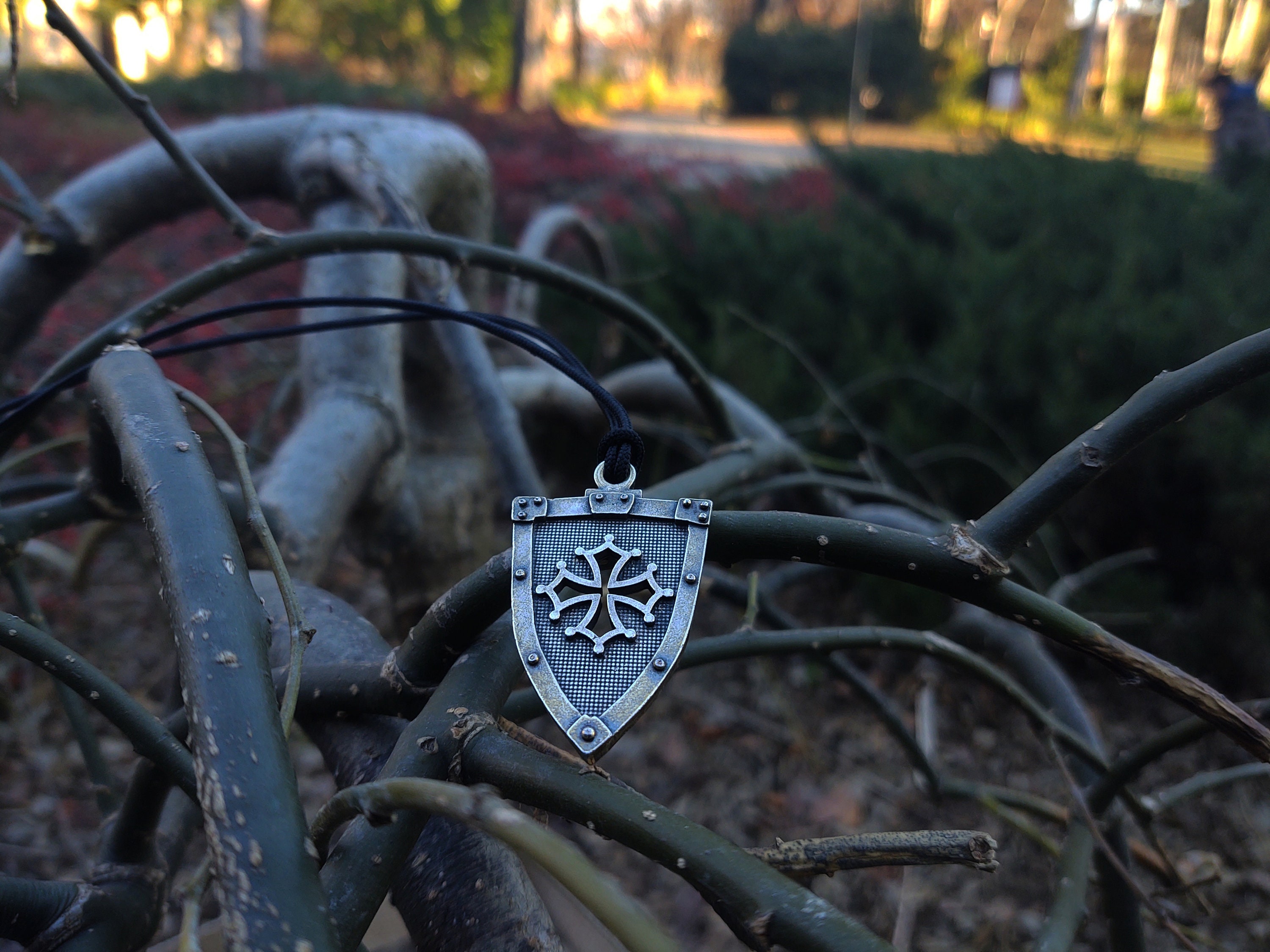 Occitan Cross on shield PendantCross Occitania | Etsy