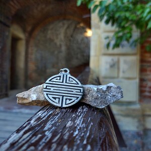 Shou Chinese Symbol for Longevity Necklace and Keychain,prosperity and ...