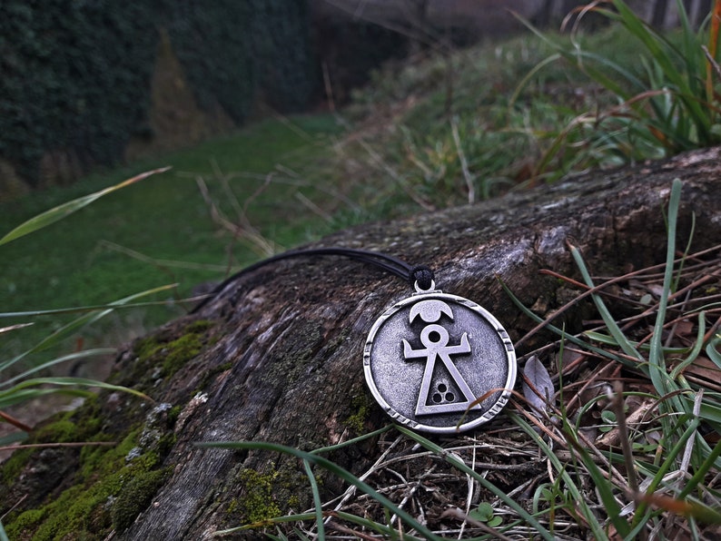 Punic and Phoenician goddess Tanit symbol necklaceLucky | Etsy