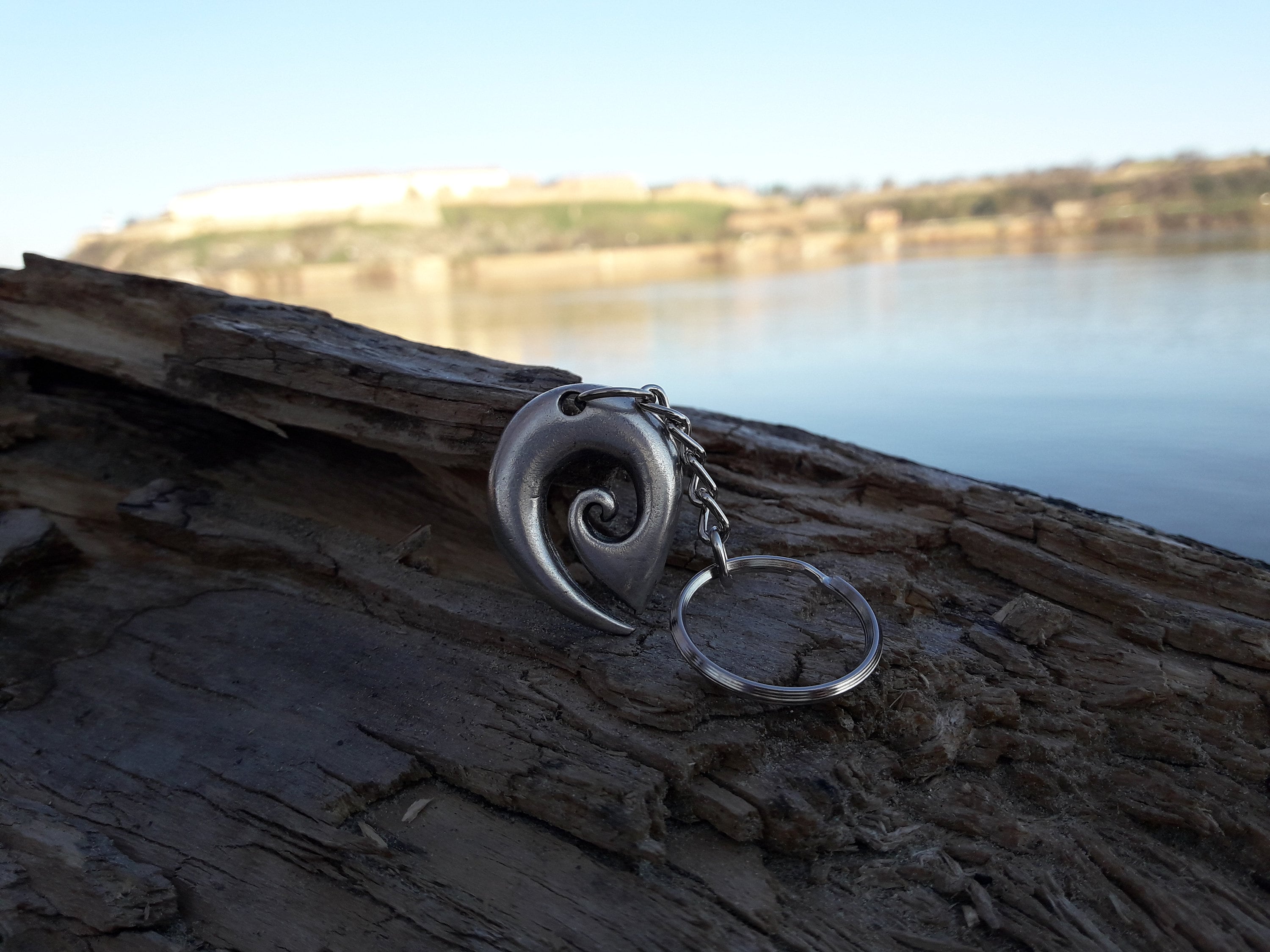 Maori Spiral Koru Necklace Keychainnew Zeland Shell Koru - Etsy