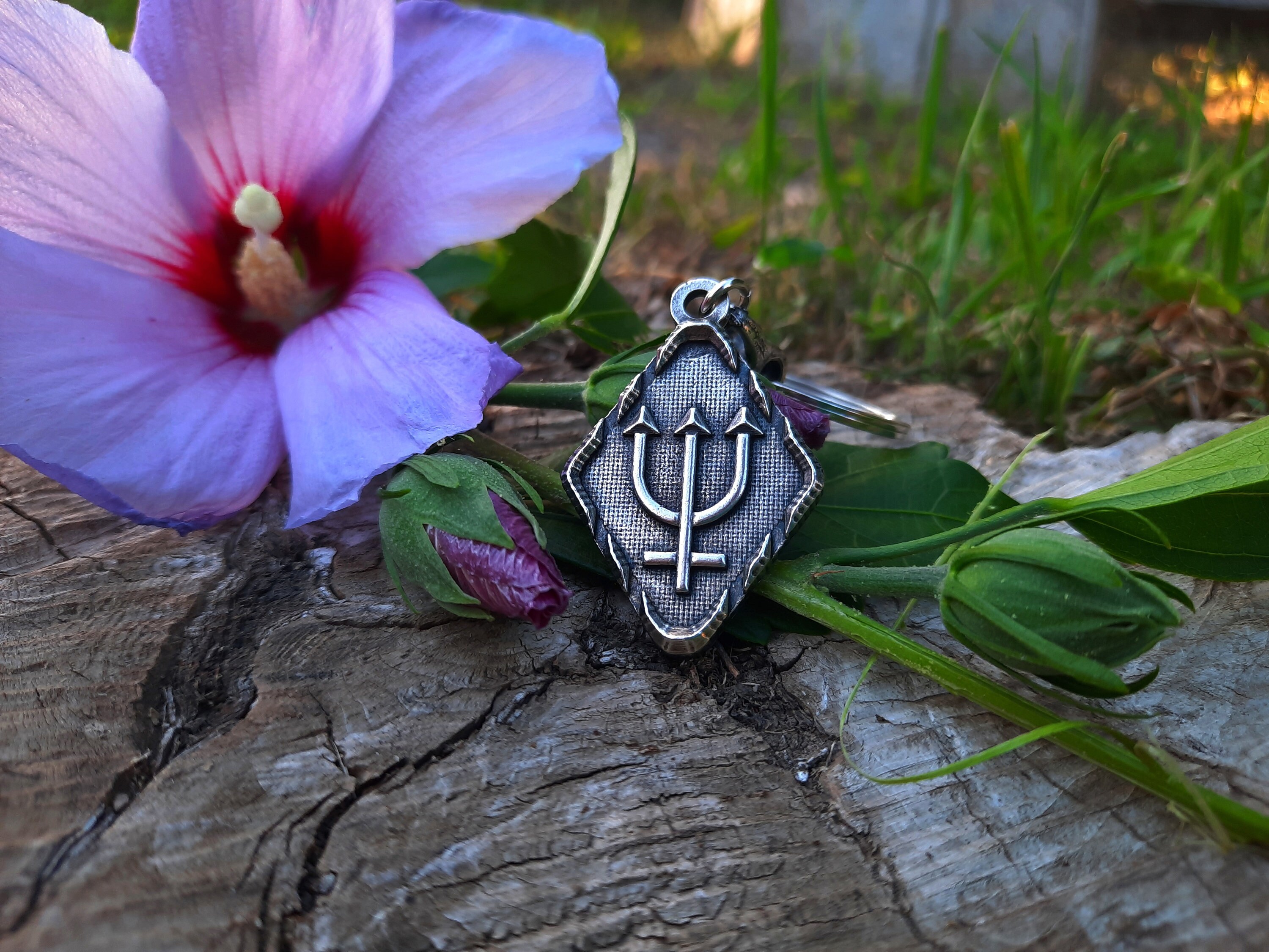 Neptune's Trident Glyph Astrological Symbol Necklace Keychain,astrology ...