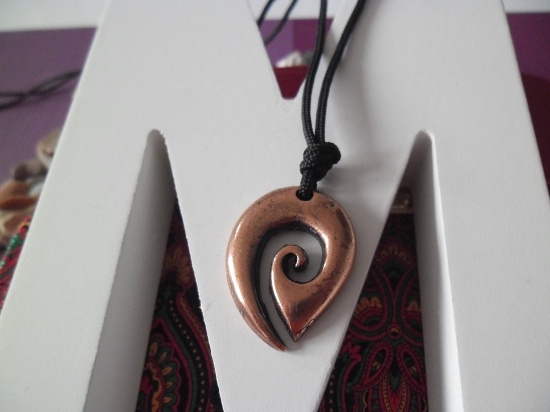 Maori Spiral Koru Necklace Keychain,new Zeland Shell Koru Spiral ...