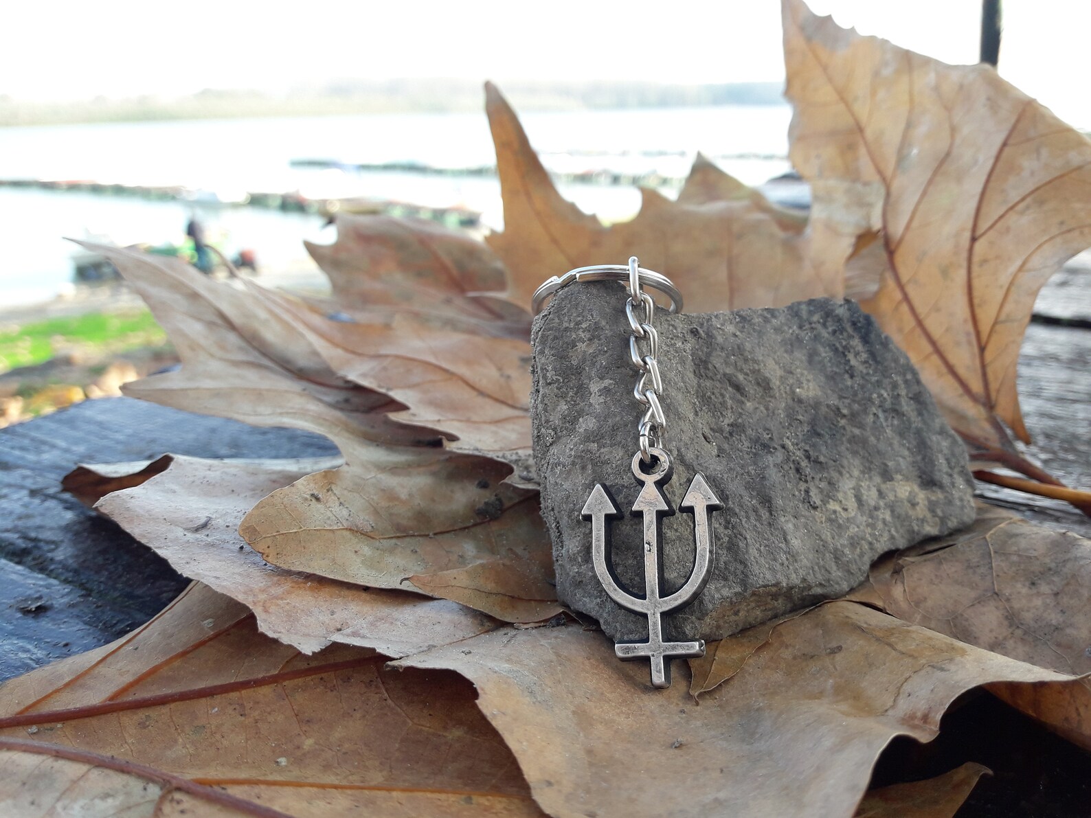 Neptune's Trident Glyph Astrological Symbol Necklace - Etsy