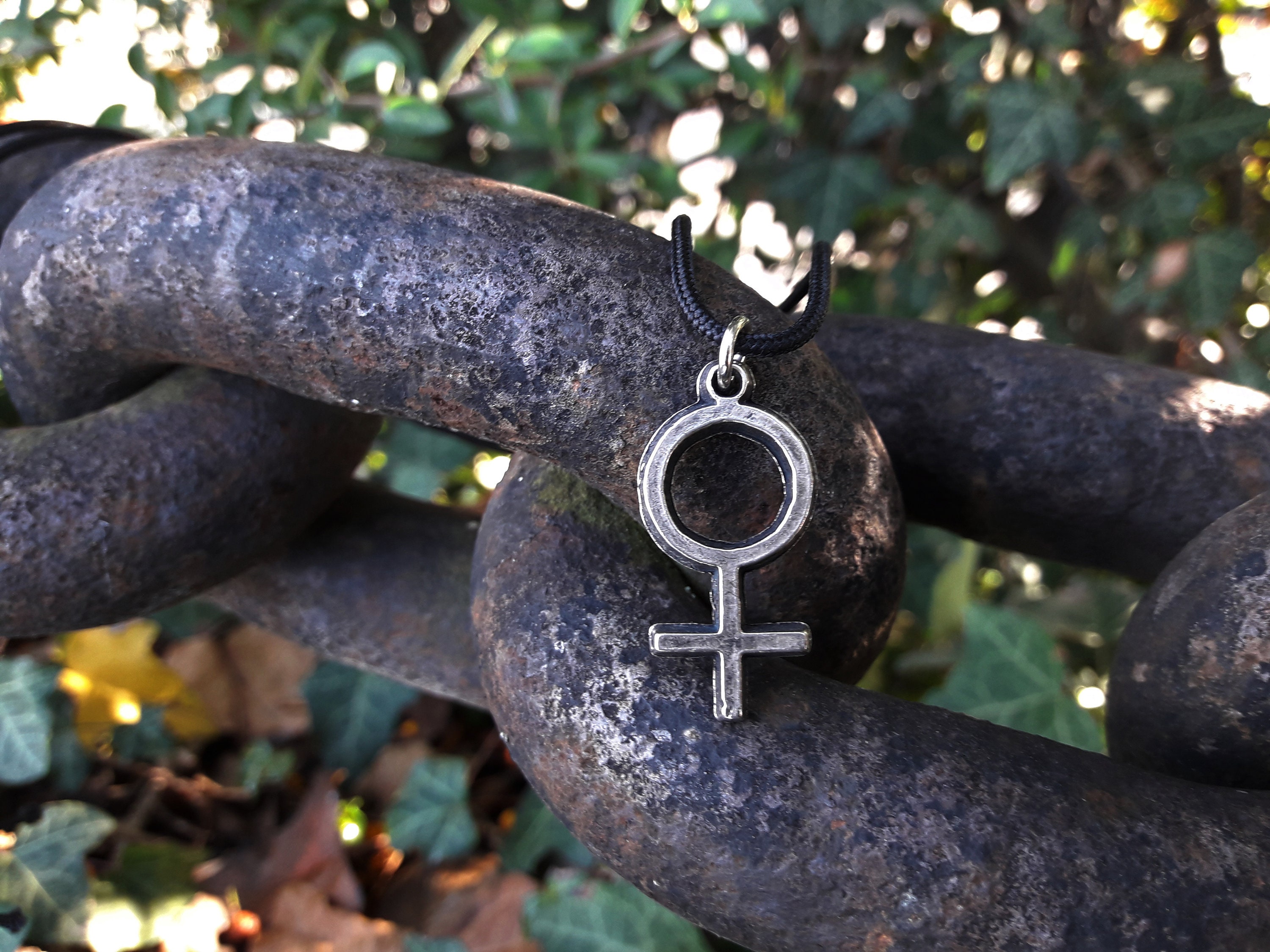 Venus female planet glyph Astrological symbol necklace | Etsy