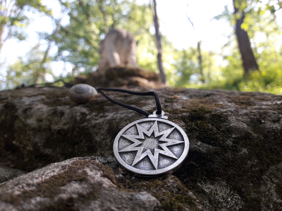 Nine-pointed Bahai Star Necklace Pendant,bahá'í Faith Symbol Jewelry ...
