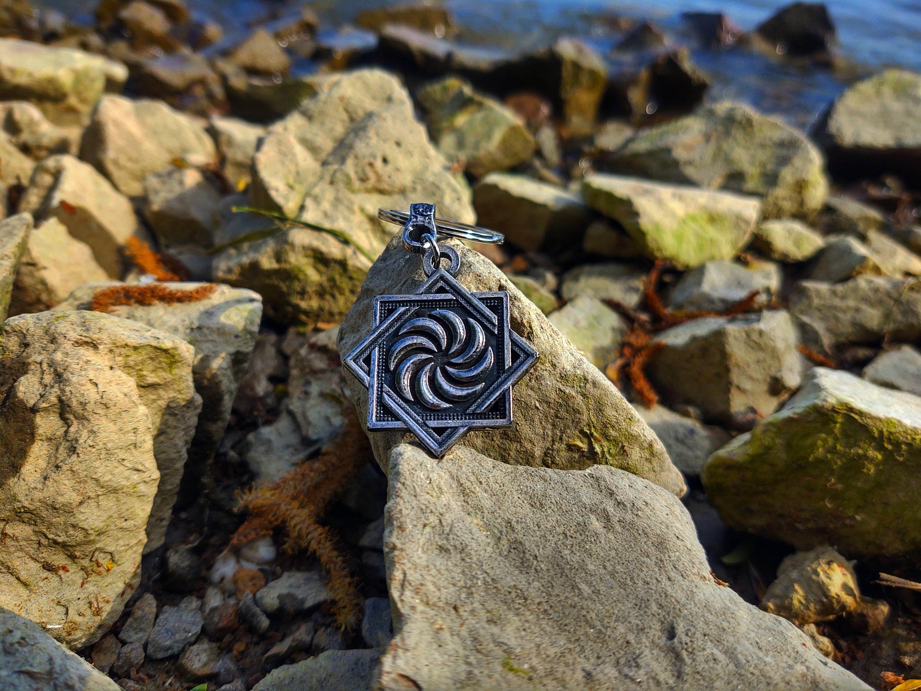 Armenian Kerkhach Eternity Sign Pendant,eight Pointed Star and Wheel of ...