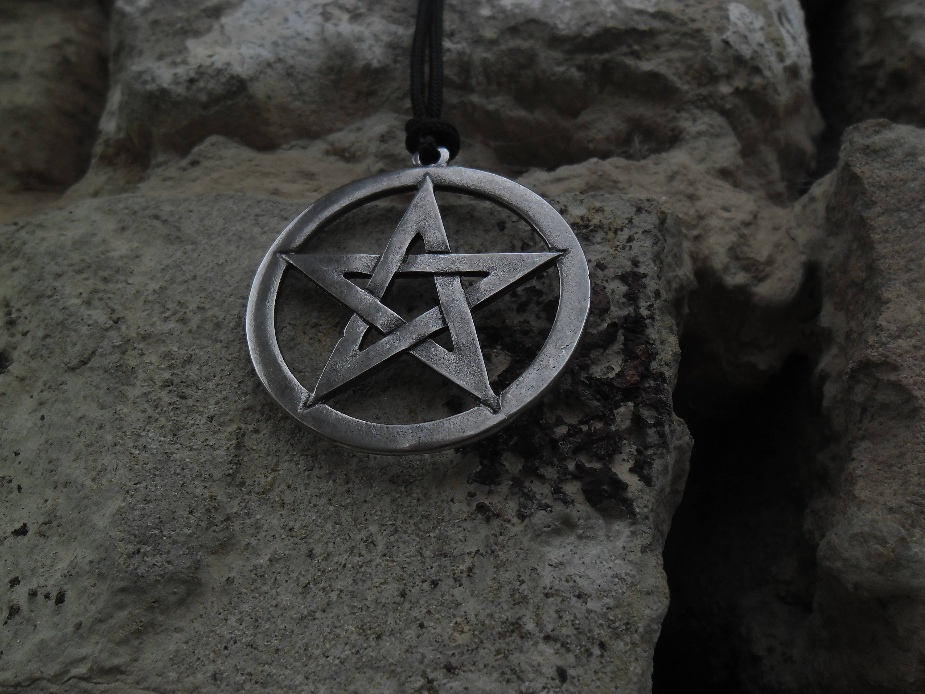 Pentagram Star Neckalce Pendant,pentalpha or Pentangle Greek Symbol ...